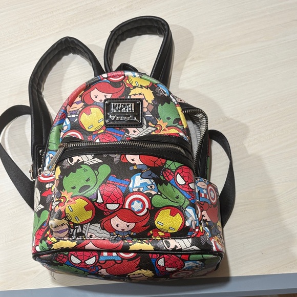 Marvel | Bags | Marvel Superhero Backpack Purse Black And Red | Poshmark